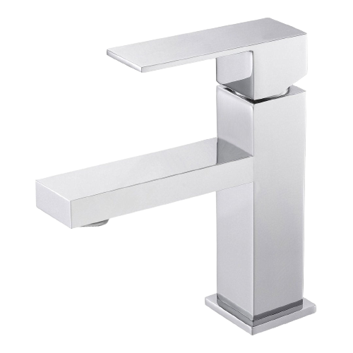 Modern Square Faucet includes pop up drain with overflow ...